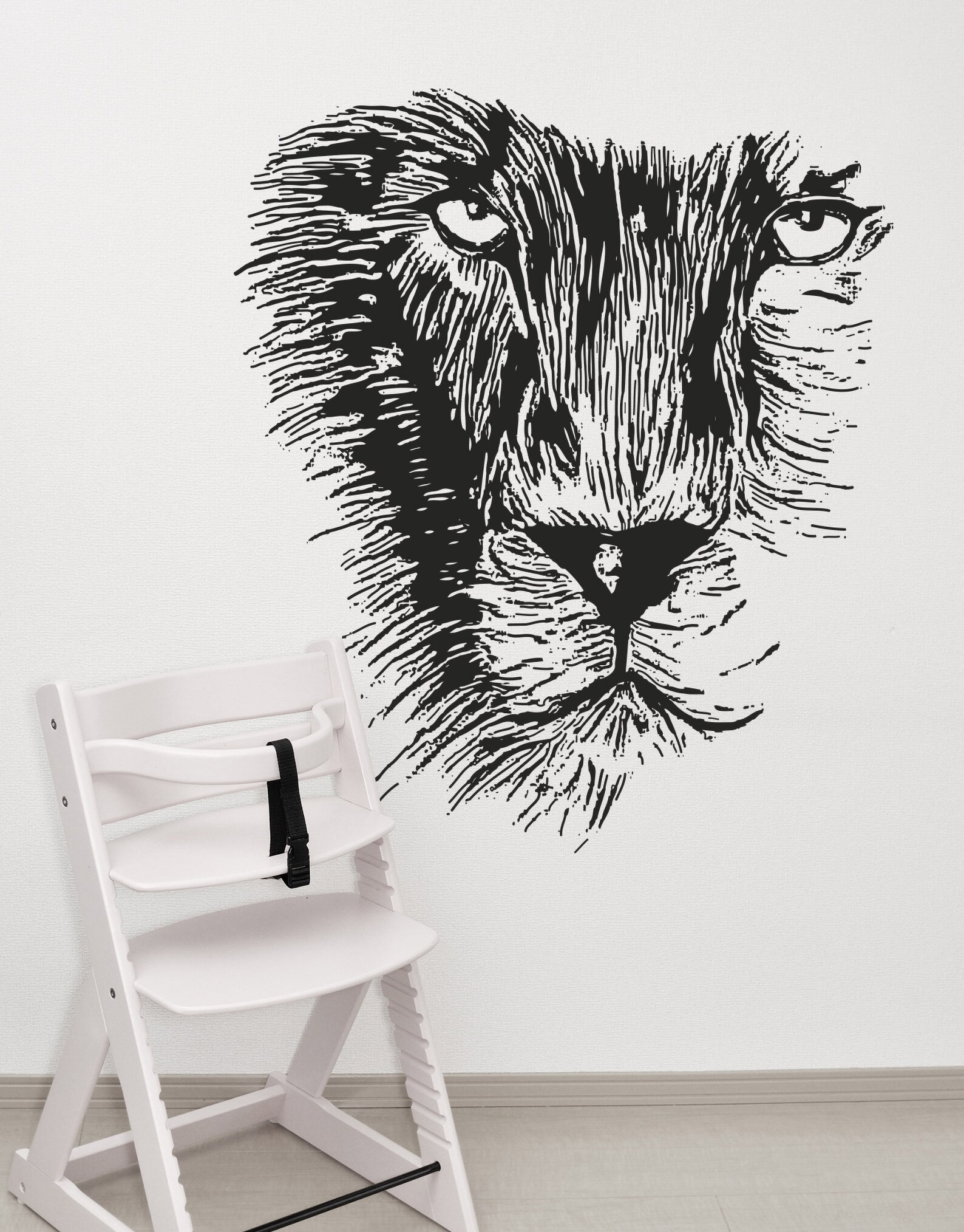Lion Face Wall Decal Sticker. Perfect for the King's Room | Etsy