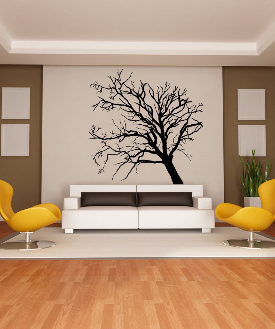 Vinyl Wall Decal Sticker Leafless Tree Osmb620s | Etsy