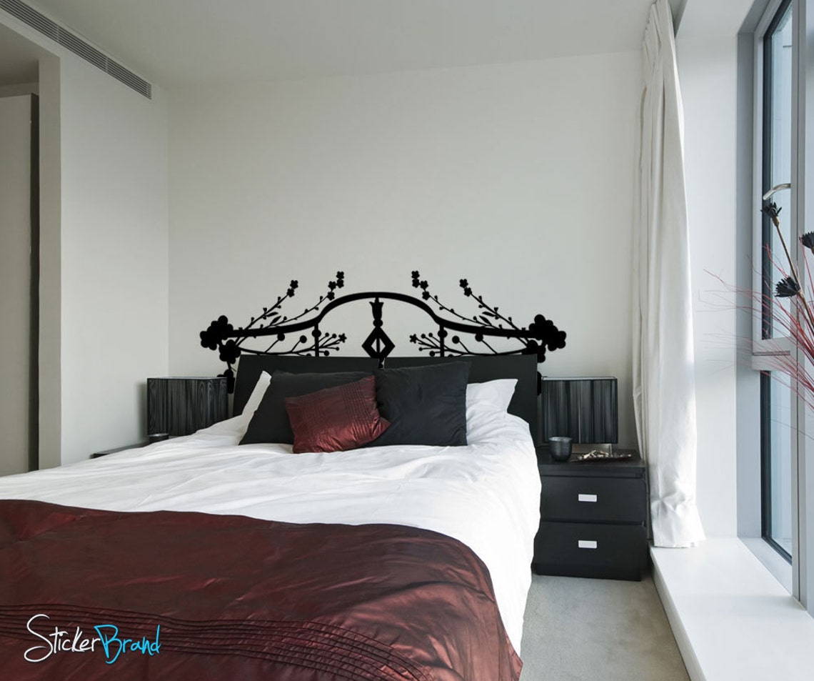Vinyl Wall Decal Sticker Bed Frame Item OSMG155 - Etsy