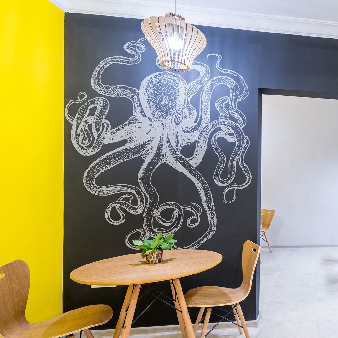 Octopus Wall Decal Sticker – Unique and Artistic Decor for an Ocean ...