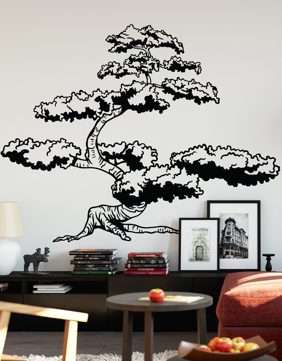 Bonsai Tree Wall Decal Sticker. Asian Theme Decor. Japanese Theme Home ...