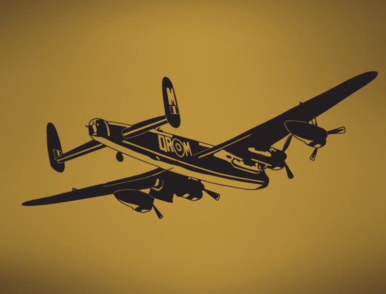 Vinyl Wall Decal Sticker World War II Bomber Airplane - Etsy