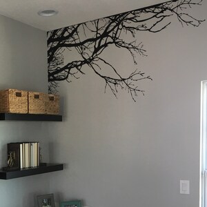 Large Corner Wall Tree Branches Wall Decal. Dining Room Wall Decor ...