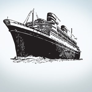 Titanic Wall Decal Sticker. Cruise Ship Vinyl Wall Decal Sticker ...