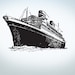 Titanic Wall Decal Sticker. Cruise Ship Vinyl Wall Decal Sticker ...