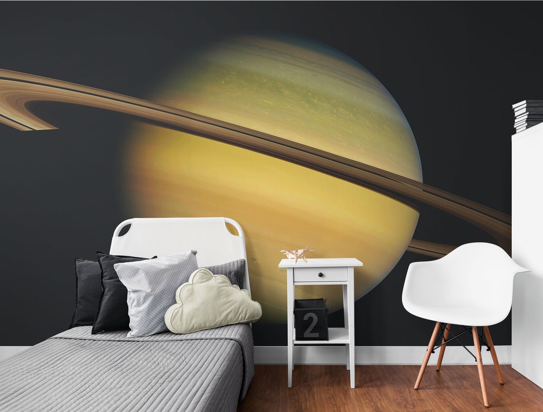 Saturn Wallpaper Wall Mural. Space, NASA, Universe, Galaxy Theme Peel ...