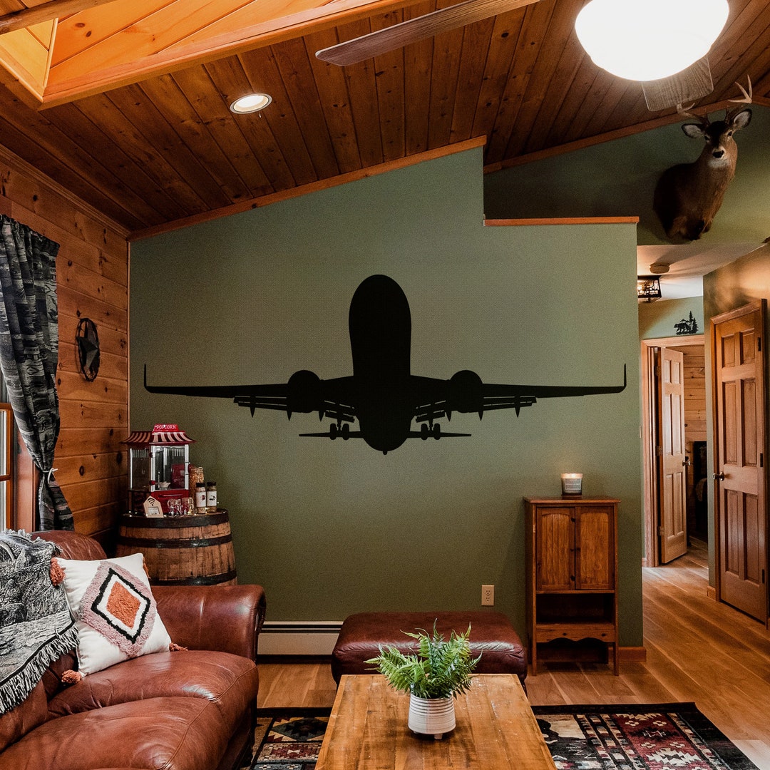 Airplane Wall Decal Sticker. Gift for Airplane Enthusiasts. Airport ...