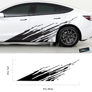 Tesla Model 3 Car Graphic Sticker. Side Door Panel Decal. Tesla Model Y ...