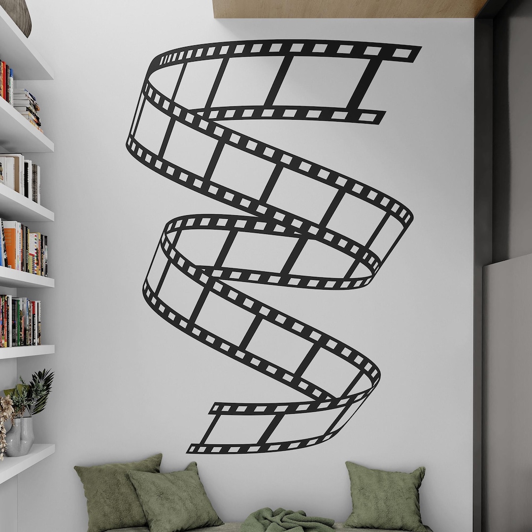 Movie Theatre Theme Room Decor. Film Strip Vinyl Wall Decal Sticker ...