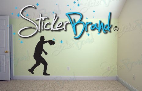 Vinyl Wall Decal Sticker Baseball Pitcher 558A - Etsy