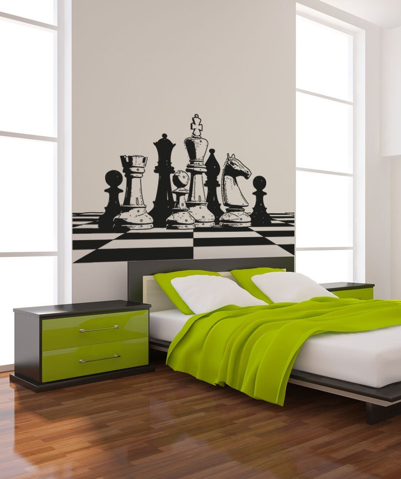 Vinyl Wall Decal Sticker Chess Board Osaa691-84x120 | Etsy