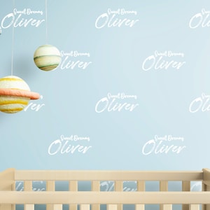 Personalized Custom Text Wallpaper. You Provide Name and Custom Color ...