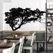 Large Tree Wall Decal Hanging Leaning Tree Sticker Bedroom Tree Decal ...