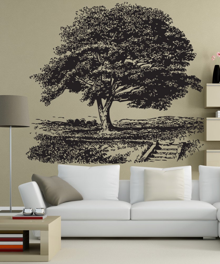 Vinyl Wall Art Decal Sticker Park Tree 1535s - Etsy