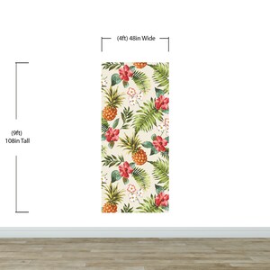 Pineapple Wallpaper Tropical Theme Wall Mural. Hawaiian Peel and Stick ...