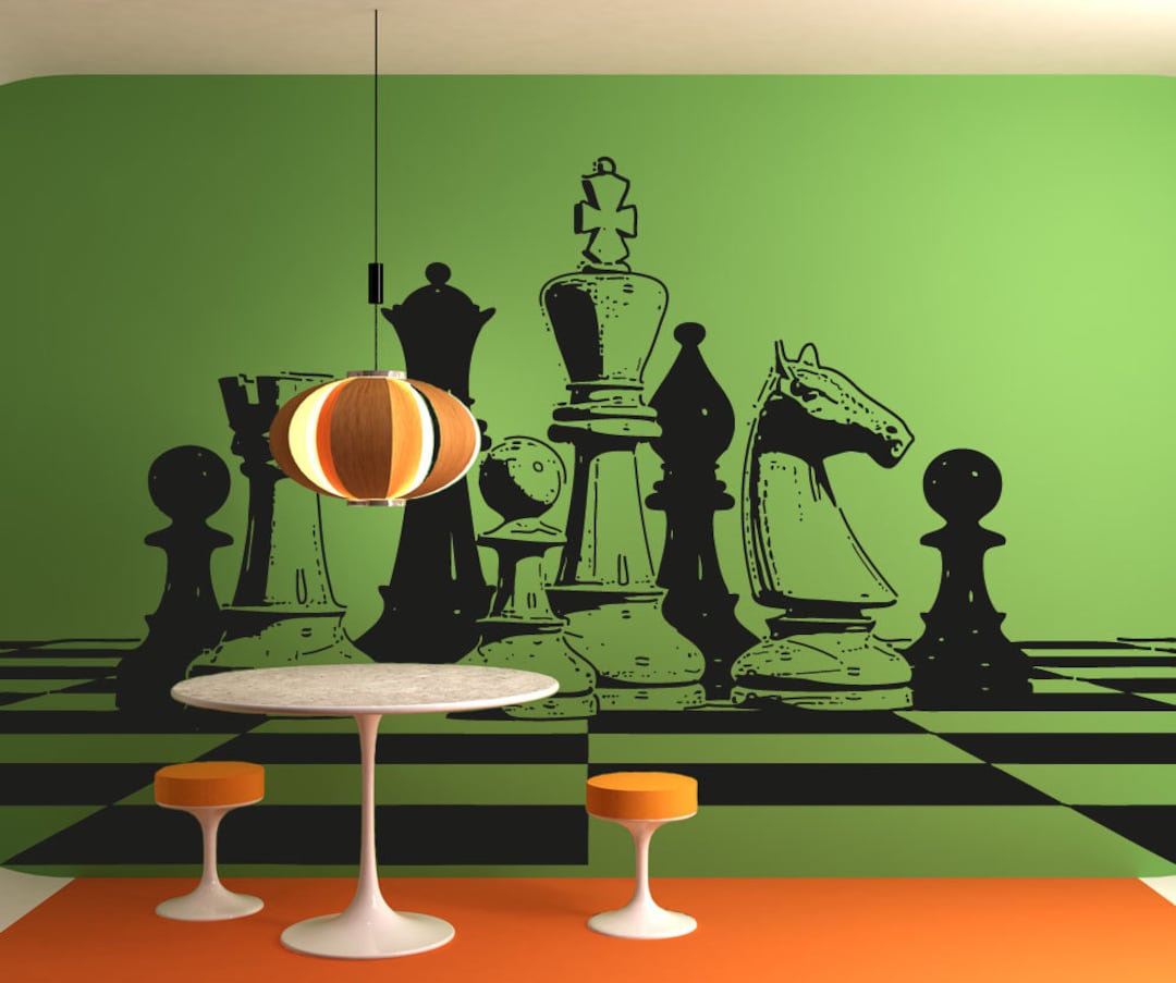 Vinyl Wall Decal Sticker Chess Board Osaa691-84x120 - Etsy