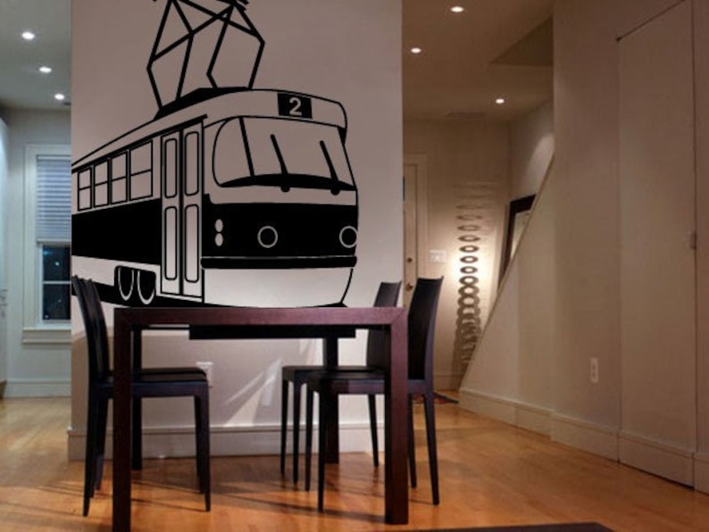 Subway Cable Train Car Wall Decal Sticker. Kid's Room Wall - Etsy