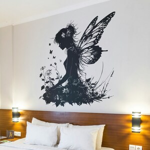 Fairy Wall Decal Sticker. Fairy Wings. Fantasy Theme Decor. Fairy Tale ...