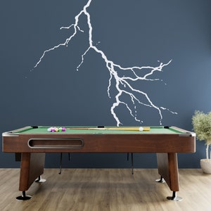 Lightning Bolt Wall Decal Sticker. Thunder and Lightning Wall Sticker ...