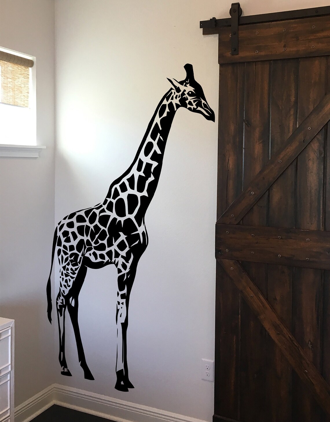 Tall Giraffe Wall Decal Sticker. Gift for Boy. Gift for - Etsy