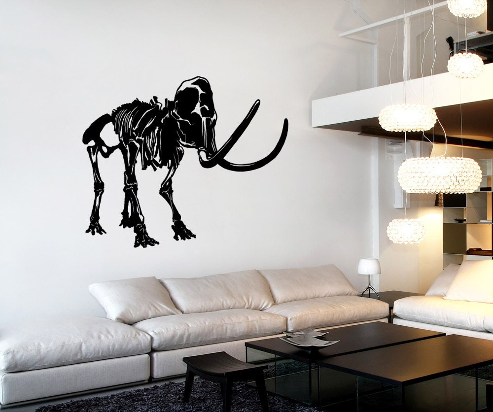 Mammoth Wall Decal Sticker. Fossil Theme Decor. Kid's Room - Etsy