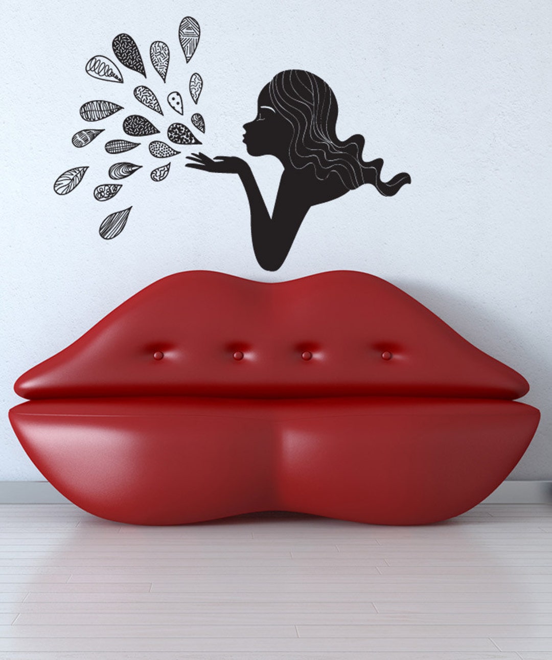 Vinyl Wall Art Decal Sticker Blow Kisses Osdc719s - Etsy