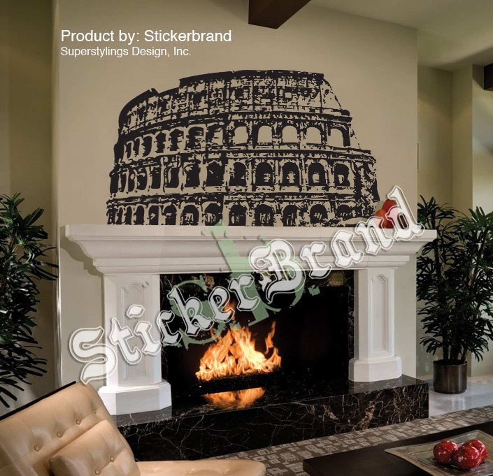 Vinyl Wall Decal Sticker Roman Colosseum Rome Italy 354 - Etsy