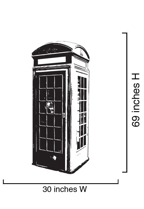 Vinyl Wall Decal Sticker Uk London Telephone 602 - Etsy