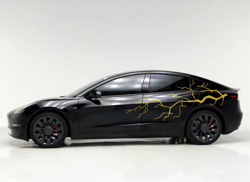 Tesla Model Y Vinyl Car Graphic Sticker. Tesla Model Y Electric ...