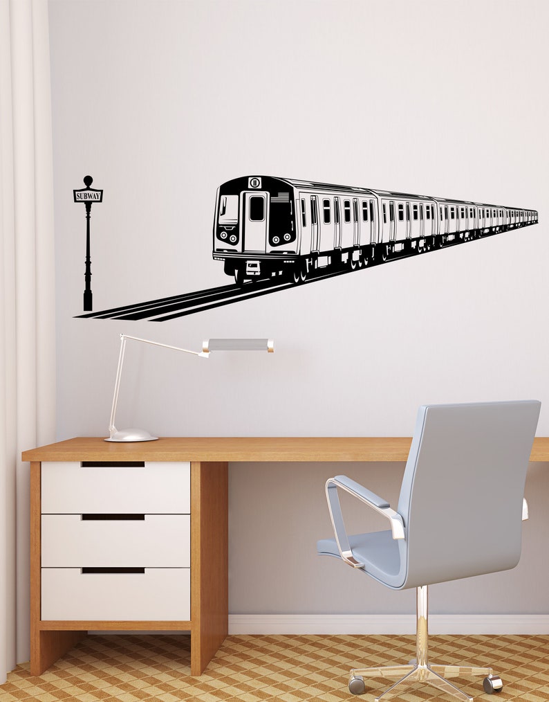 New York City Subway Wall Decal Sticker. NYC Train Transportable. Urban ...