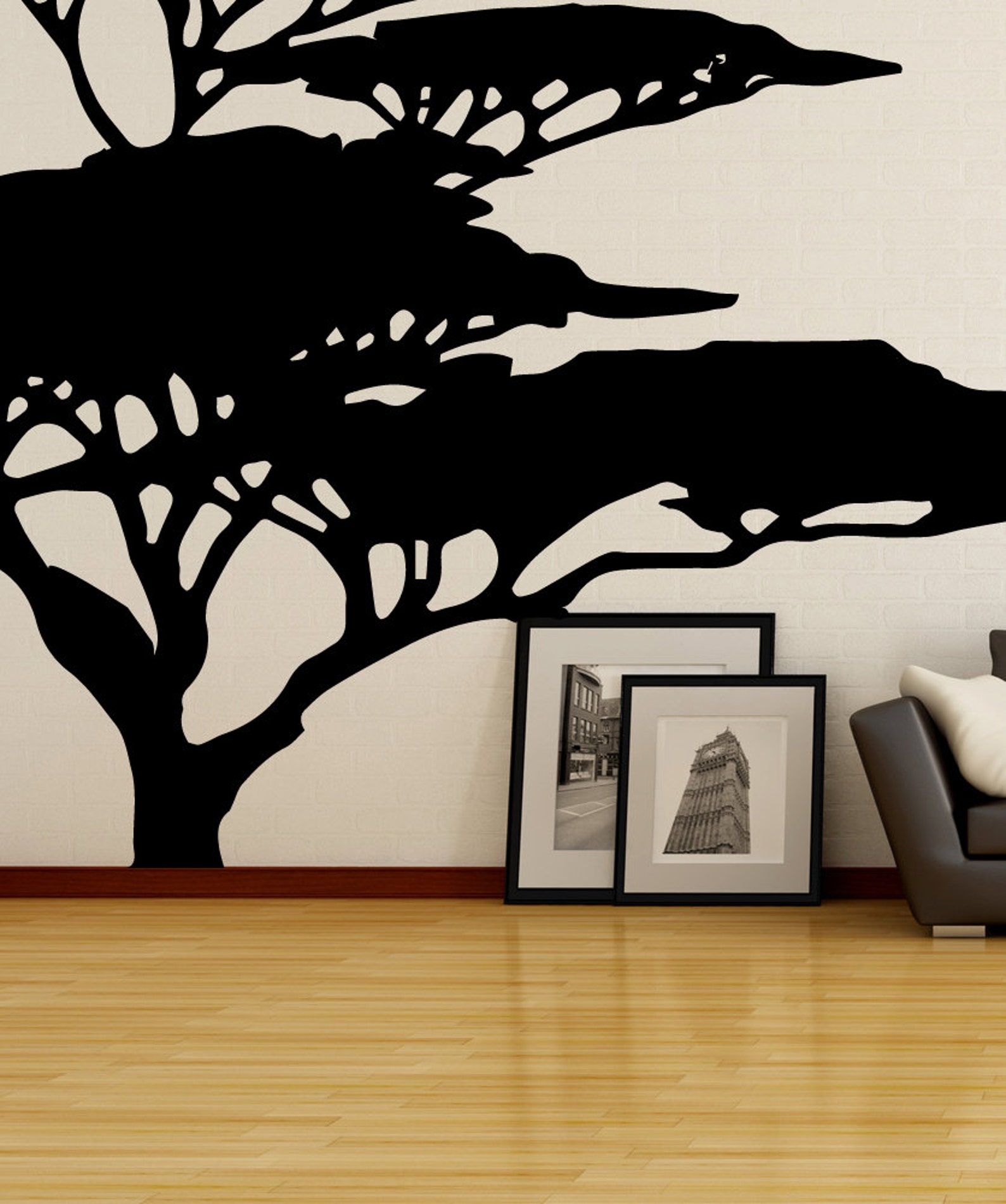 African Tree Vinyl Wall Decal Sticker. os_mb554s | Etsy