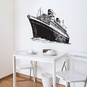 Titanic Wall Decal Sticker. Cruise Ship Vinyl Wall Decal Sticker ...