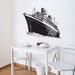 Titanic Wall Decal Sticker. Cruise Ship Vinyl Wall Decal Sticker ...