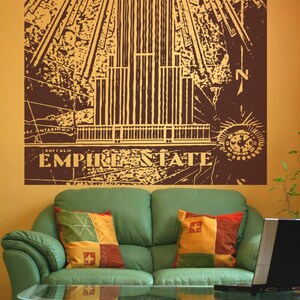 Vinyl Wall Decal Sticker Empire State Building Osaa551s - Etsy