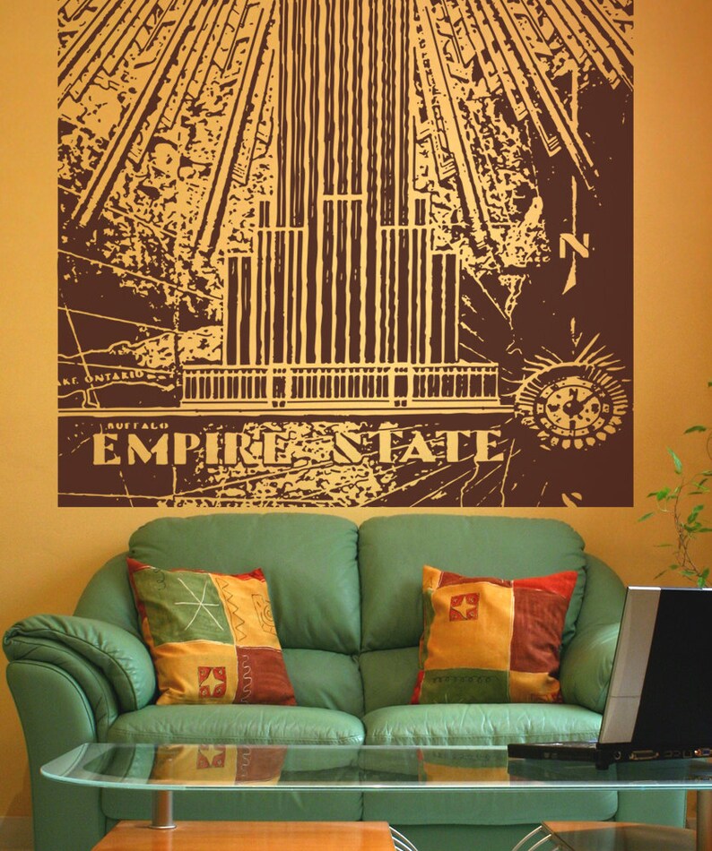 Vinyl Wall Decal Sticker Empire State Building Osaa551s - Etsy