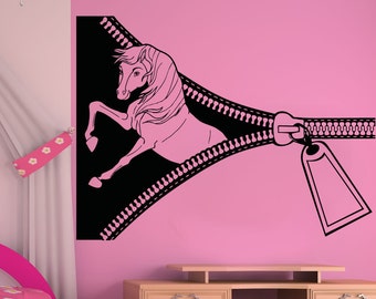 Zipper Wall Decal | Etsy