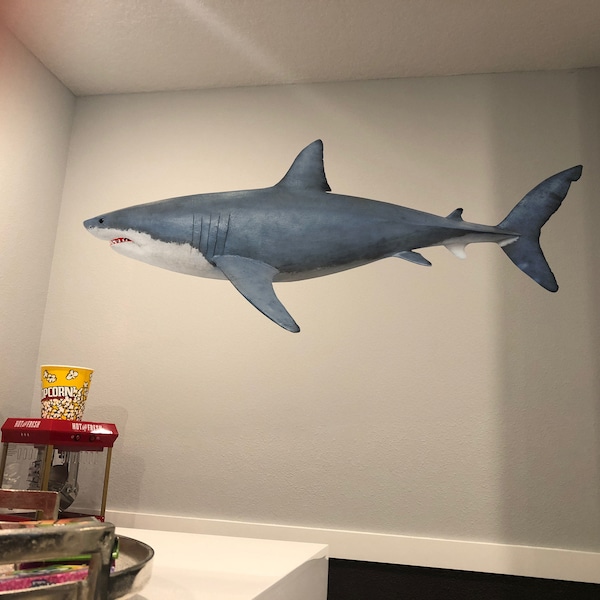 Shark Wall Sticker - Etsy