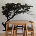 Large Tree Wall Decal Hanging Leaning Tree Sticker Bedroom Tree Decal ...