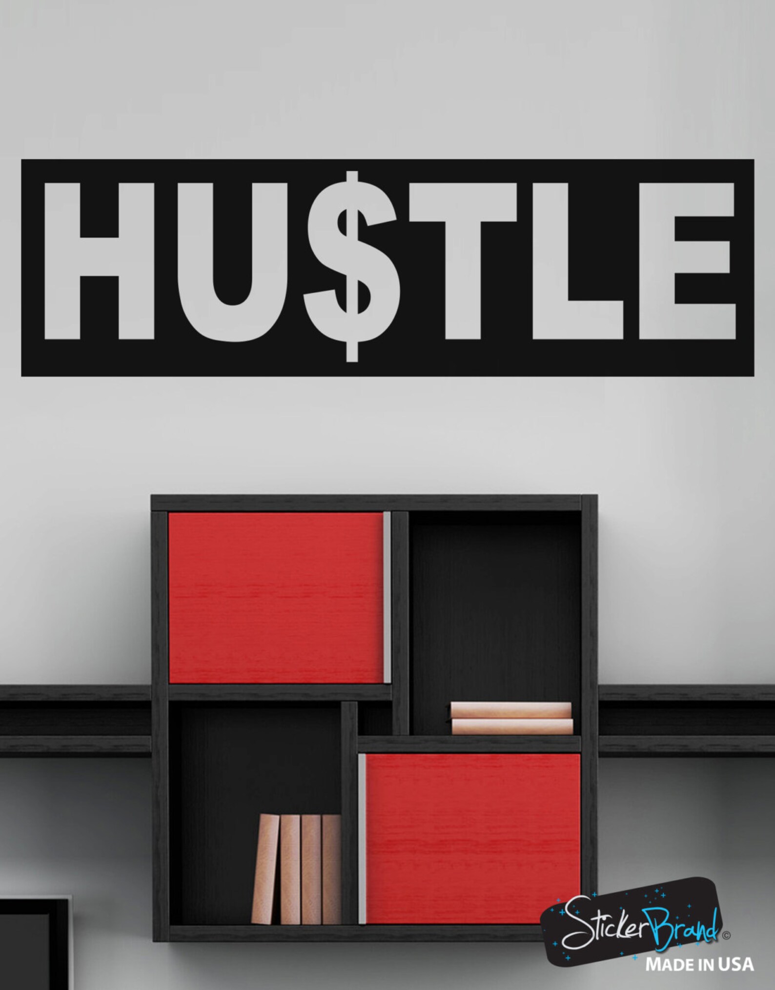Hustle Motivational Quote Vinyl Wall Decal Sticker #6059 - Etsy