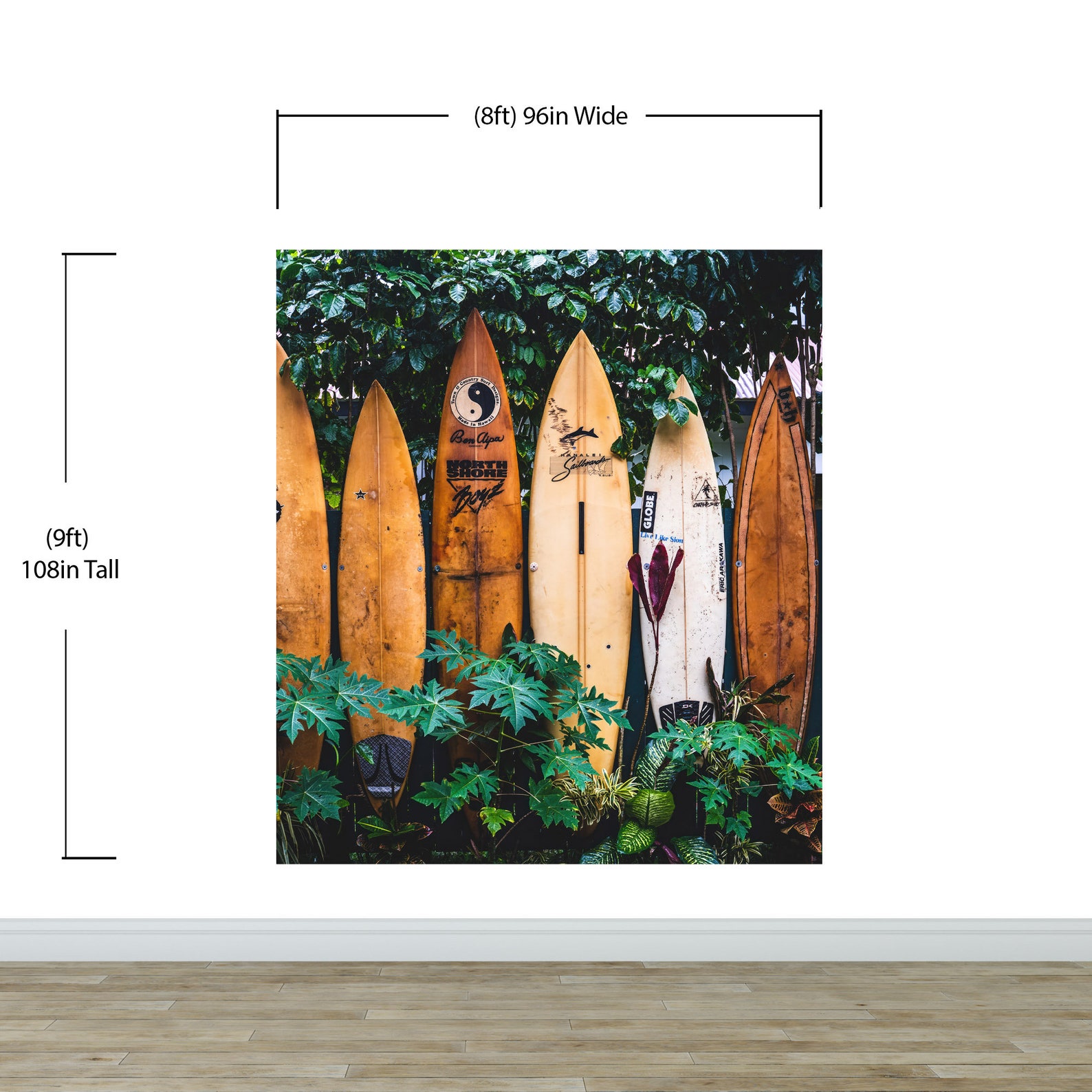 Surfing Wallpaper Wall Mural. Surf Wall Decor, Surf Wall Print ...