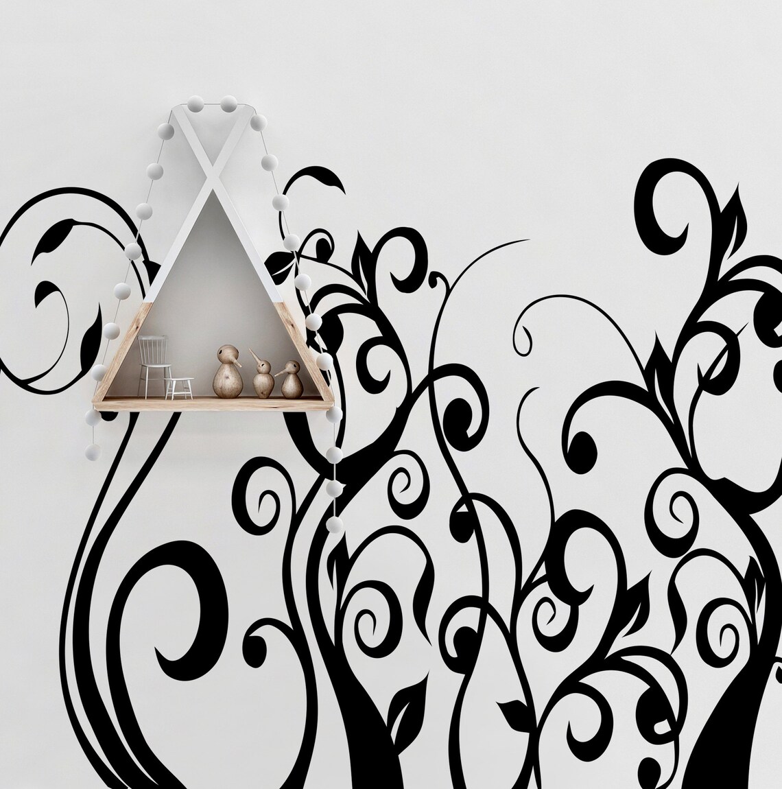 Swirl Flower Floral Garden Vinyl Wall Decal Sticker. Perfect - Etsy