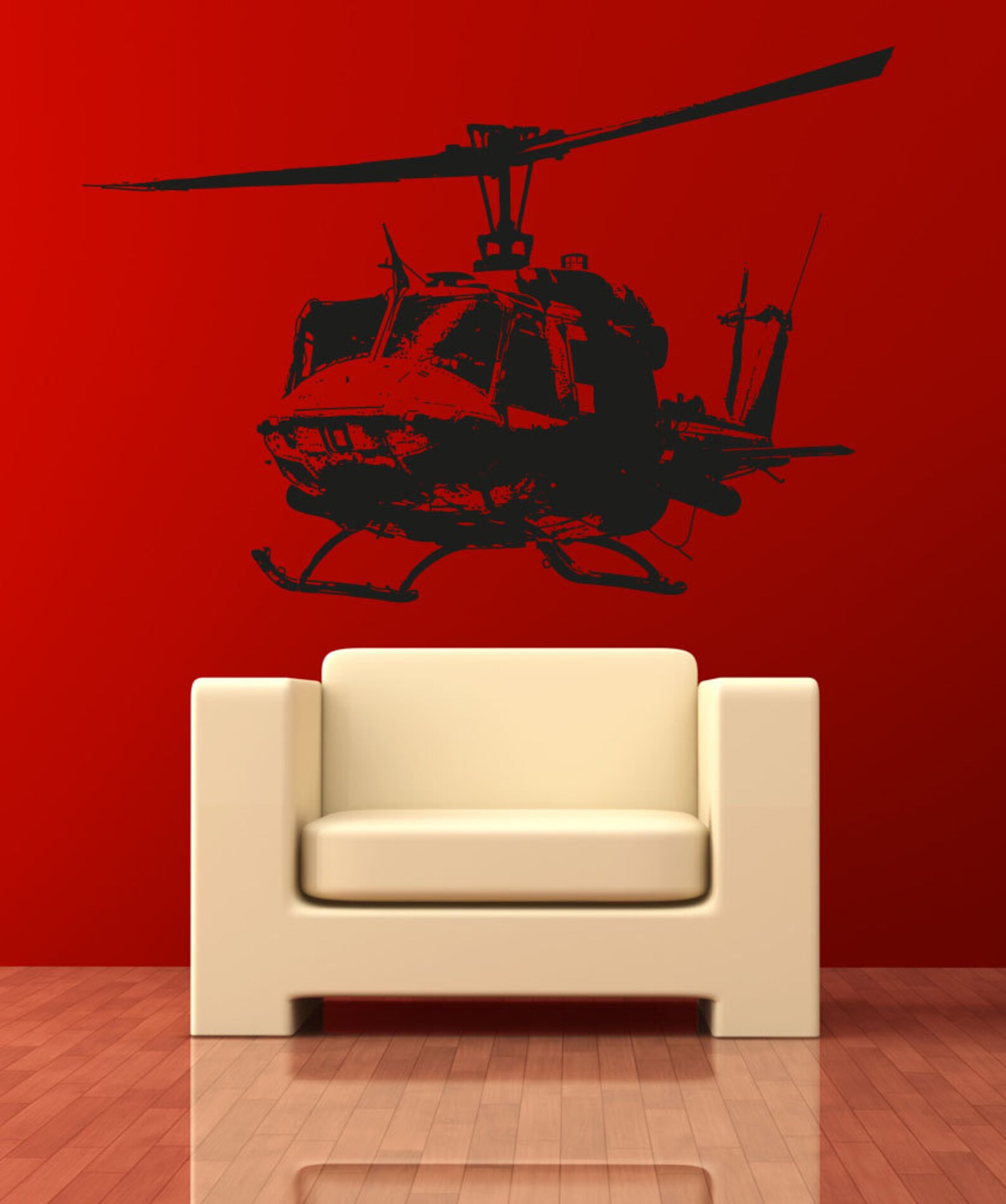 Vinyl Wall Decal Sticker Helicopter Osaa717s - Etsy