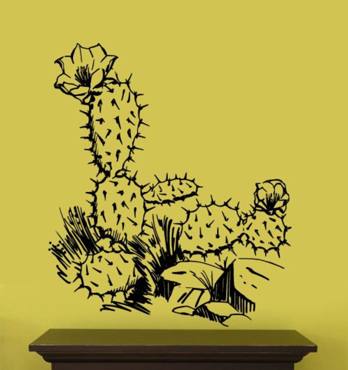 Vinyl Wall Decal Sticker Desert Cactus 236s - Etsy