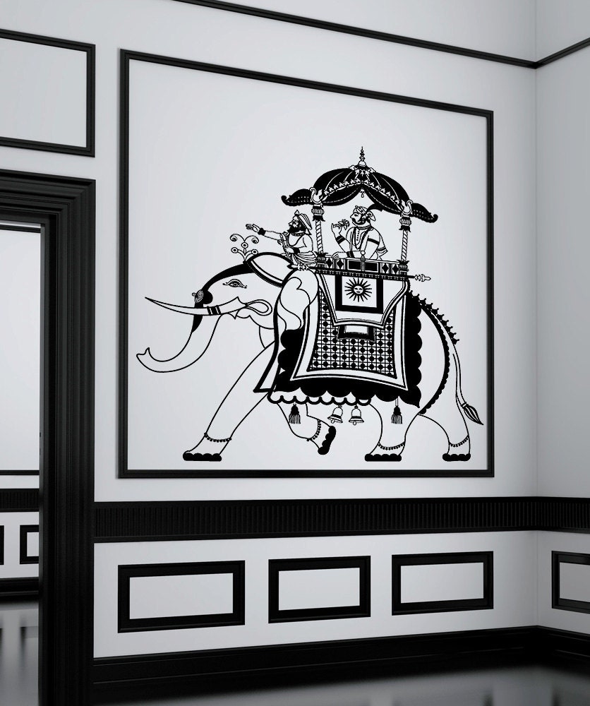 Vinyl Wall Decal Sticker Rajasthan Indian Elephant 876m - Etsy