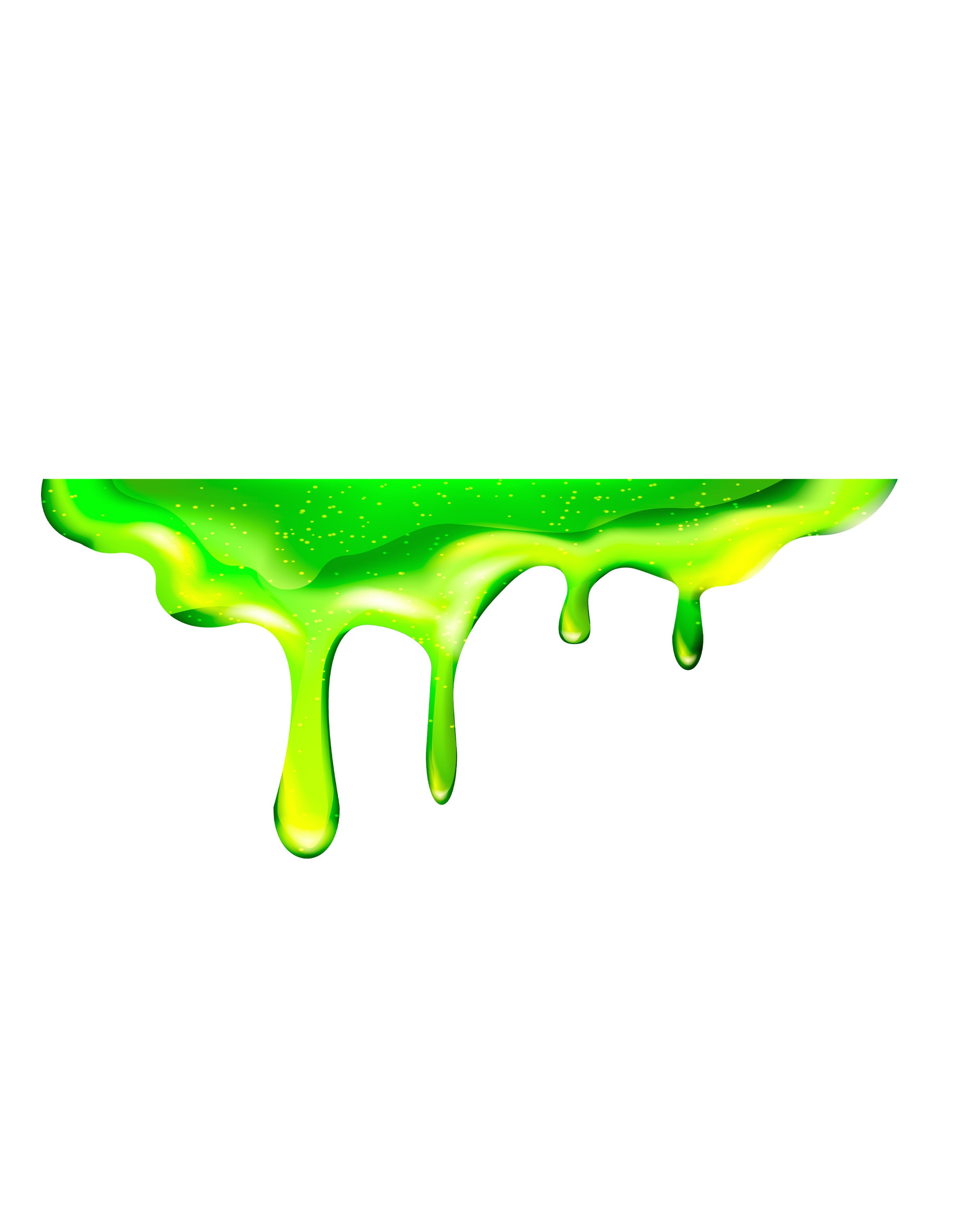 Green Slime Ooze Dripping Wall Decal Graphic. Kid’s Room Home Decor ...