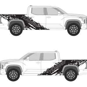 Truck Mud Splash Vinyl Car Graphic Sticker for Tundra. Set of 2. Tundra ...