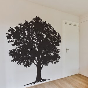 Tree Wall Decal Sticker. Bedroom Tree Wall Art, Bathroom Wall Decor ...