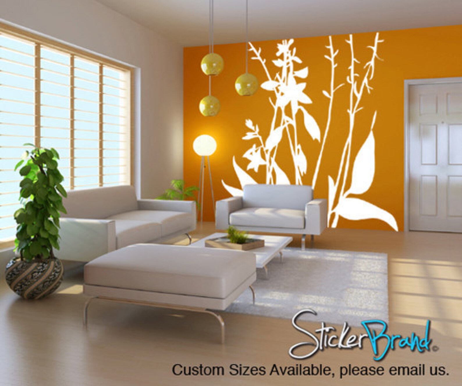 Vinyl Wall Decal Sticker Hosta Plant Bush Tree Ac142s - Etsy