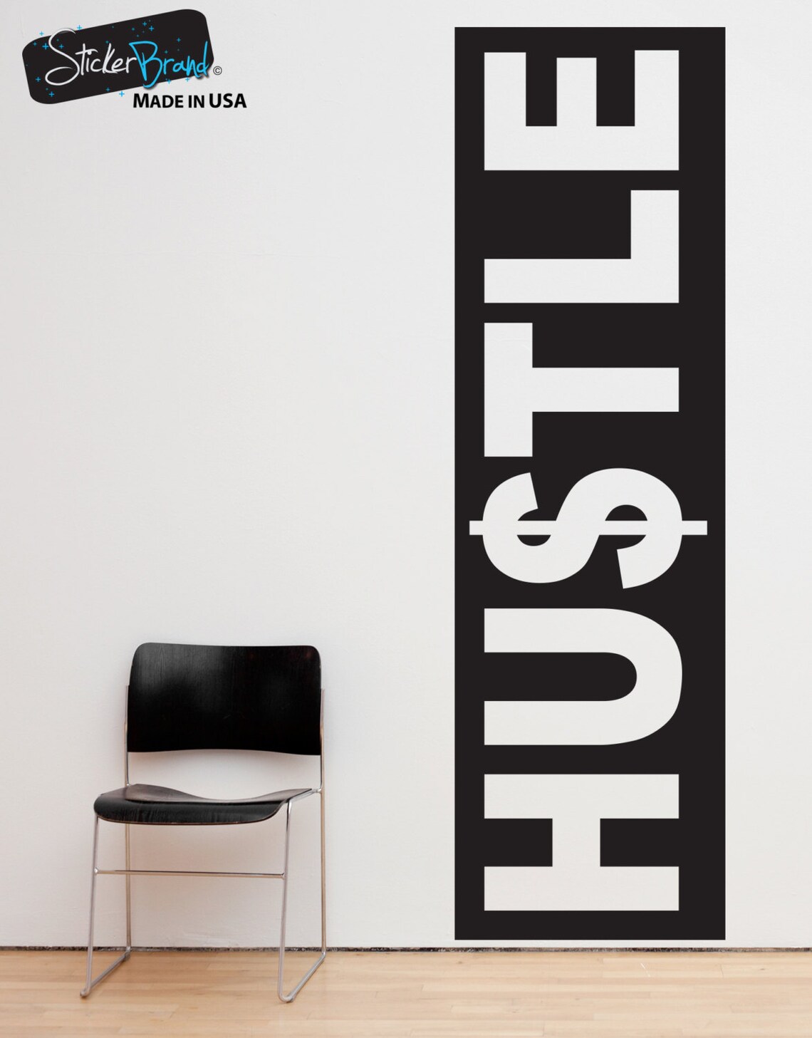 Hustle Motivational Quote Vinyl Wall Decal Sticker 6059 - Etsy