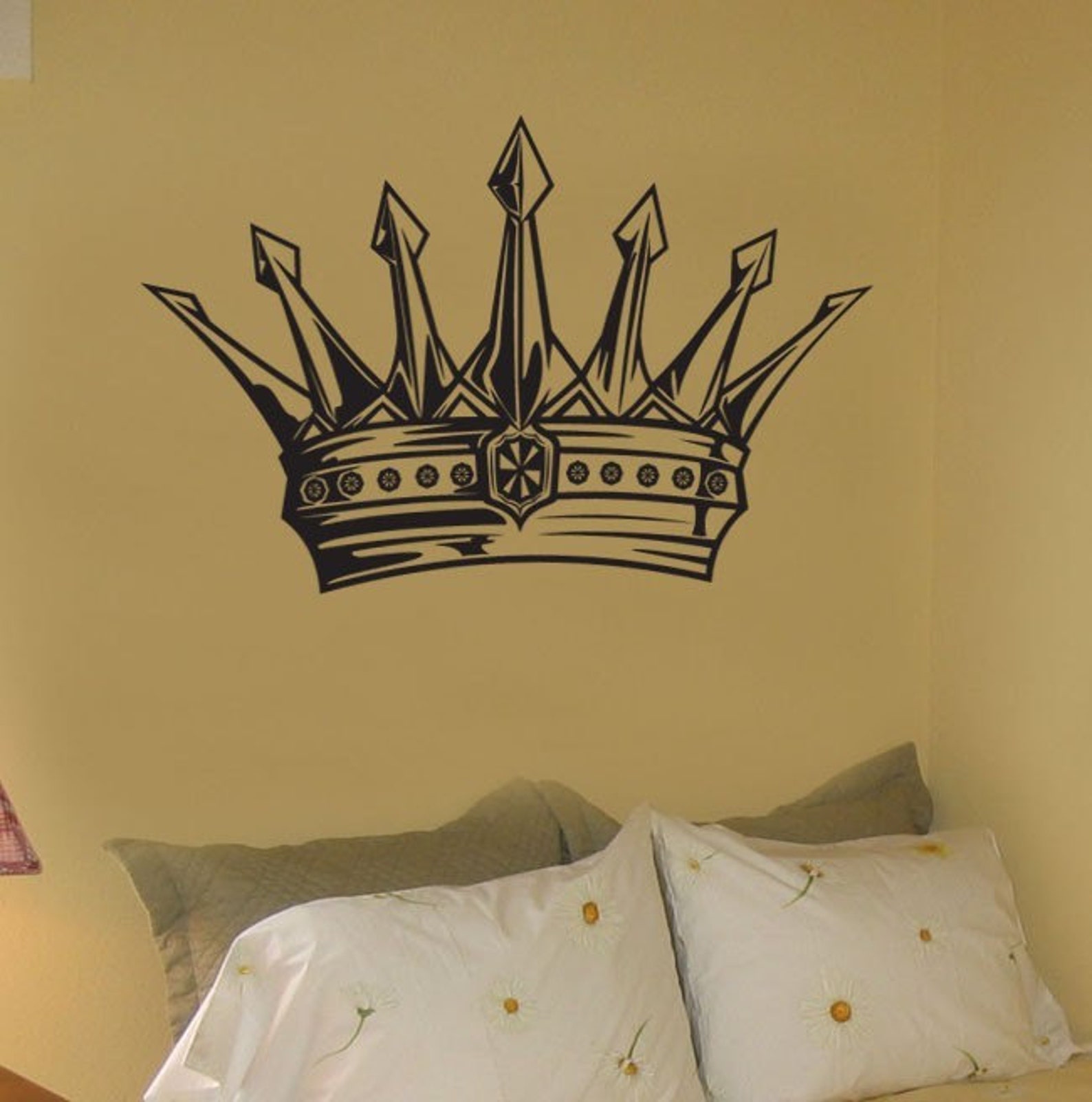 King's Crown Wall Decal Sticker. Kid's Room Wall Decor. #302 - Etsy